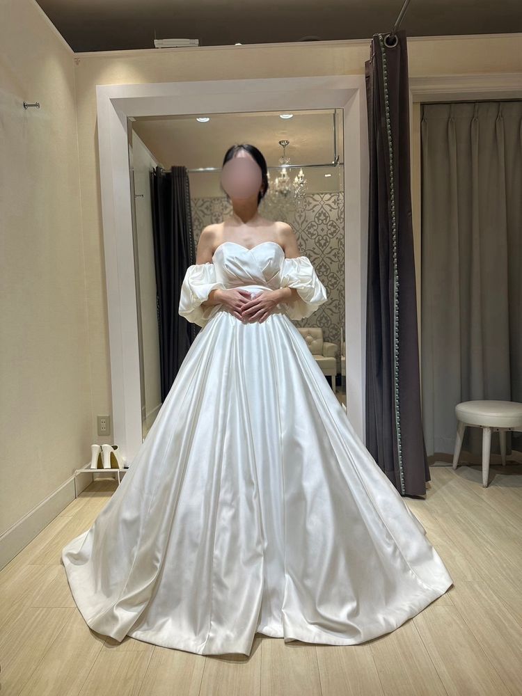 「パフスリーブのつけ外し可能、2ウェイドレス」口コミ・評判｜bridal house TUTU(ブライダルハウスチュチュ)｜ドレスショップ検索サイト【ウエディングパークドレス】