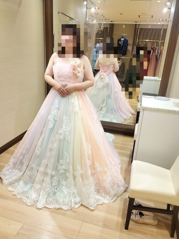 「可愛い明るさパステルレインボードレス」下はレインボードレスなのですが、パステルになっており、とても...口コミ・評判｜PRIMACARA(プリマカーラ)｜ドレスショップ検索サイト ...